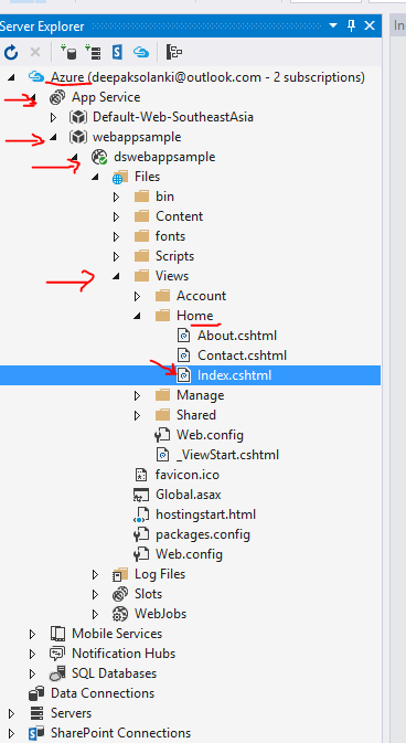 Create ASP.NET Web App In Azure