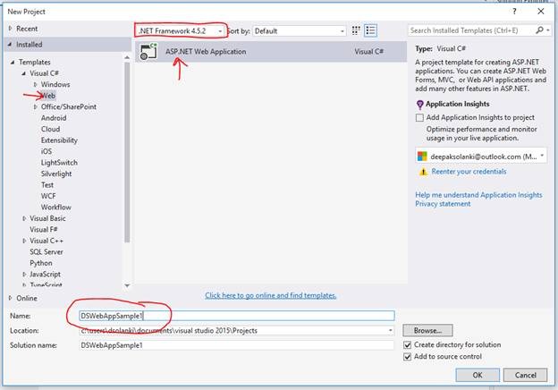 Create ASP.NET Web App With SQL Database In Azure