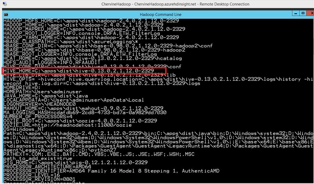 Big Data Analytics Using Hive on Microsoft Azure