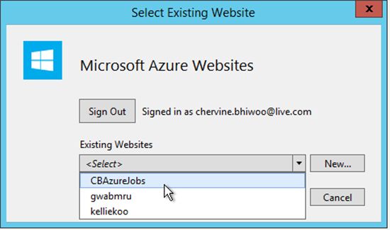 Creating And Deploying Microsoft Azure WebJobs
