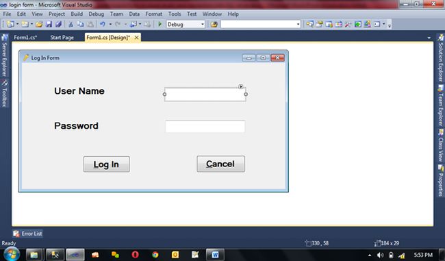How to Create Login Form in Visual Studio and Connect With SQL Server