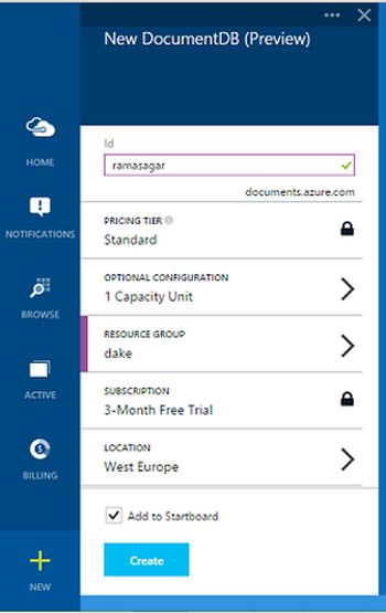 Getting Started With Microsoft's Azure DocumentDB in the Cloud