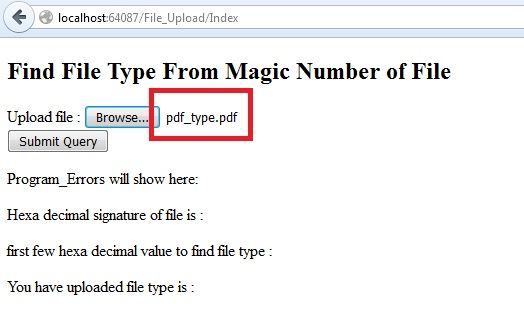 Find File Type From Magic Number Of File In MVC 5