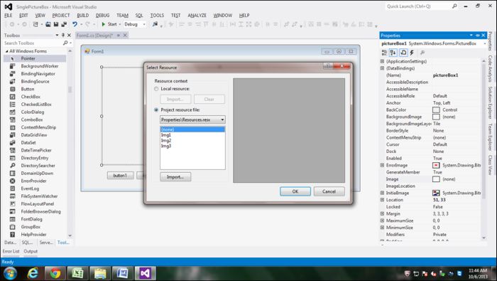 Accessing Image Files From Windows Forms Project Resources