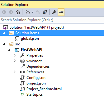 Create a Simple Web API in MVC 6