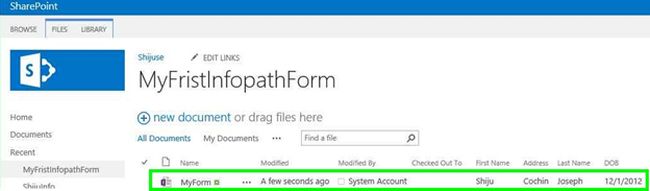 InfoPath Forms 2013: Part 1