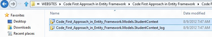 Code First Approach in Entity Framework