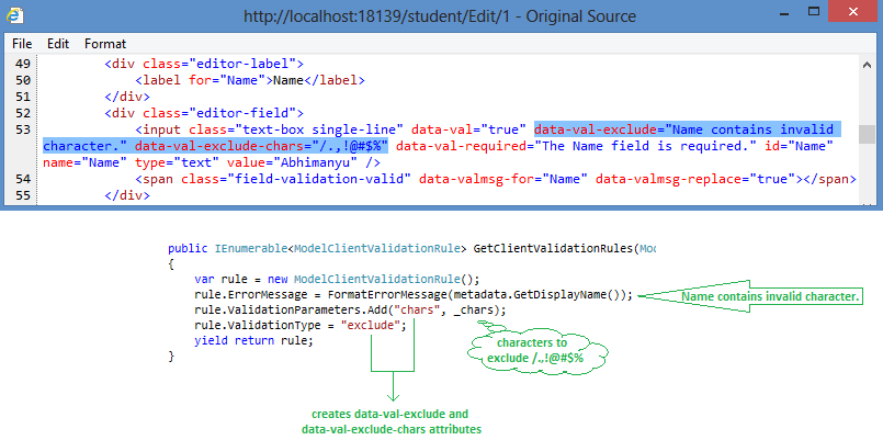 Enabling Client Side Validation On Custom Data Annotations With Iclientvalidatable In Mvc