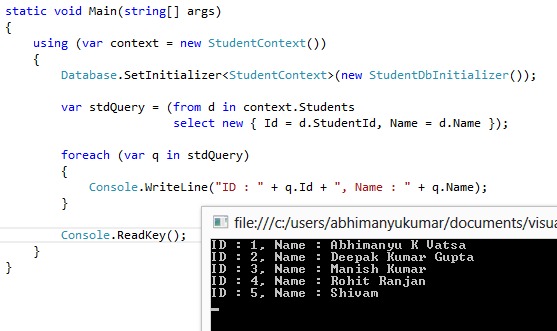 Entity Framework's Database Seed Method