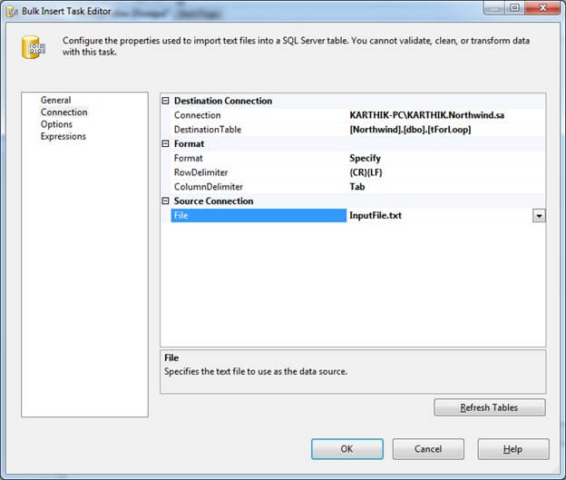 Bulk Insert Task In Ssis 7062