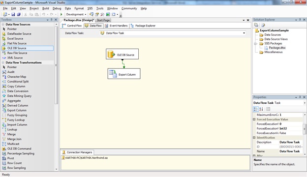 Sql Server Integration Services Ssis Export Column Transformations In Ssis
