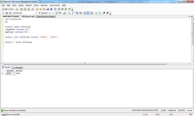 SQL Server Integration Services (SSIS) - For Loop task in SSIS Packages
