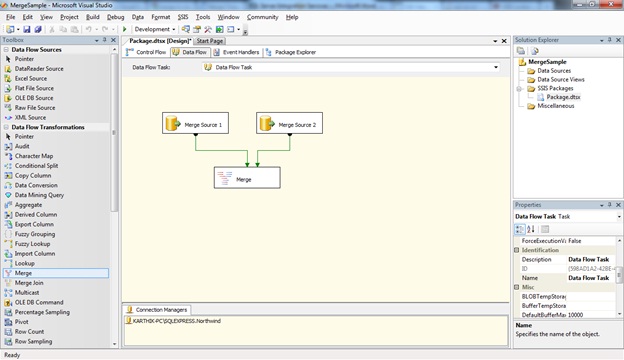 Sql Server Integration Services Ssis Merge Transformation In Ssis