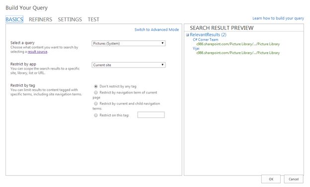 Content Search Web Part in SharePoint 2013 Online