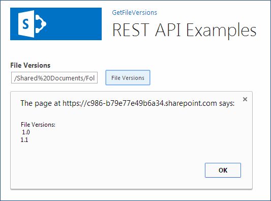 How to Get the File Versions in SharePoint Online Using REST API