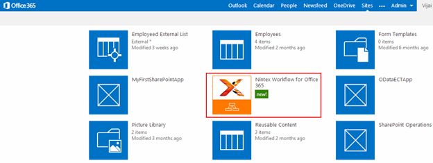 Install NINTEX Workflow in SharePoint 2013 Online