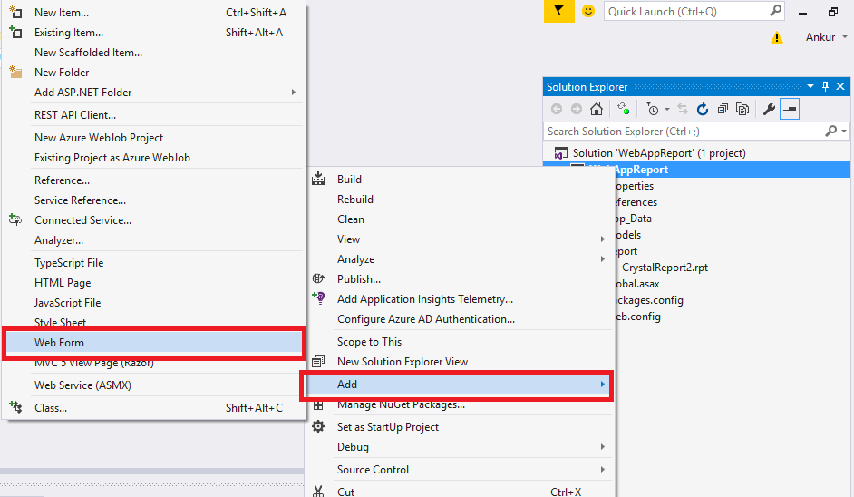 Bind Crystal Report In Aspnet Application And Export In Pdf And Excel Format