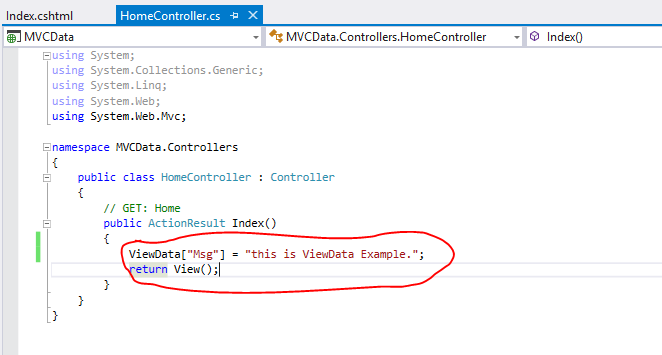 Passing Data Using Viewdata Viewbag Tempdata Session Variables In Aspnet Mvc