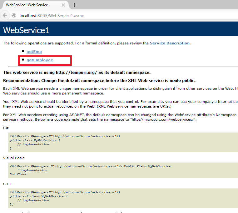 Creating Web Services In Net To Return Xml And Json Data