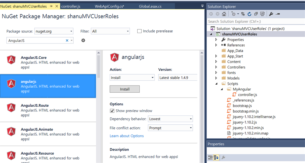 ASP.NET MVC User Role Base Menu Management Using WEB API And AngularJS