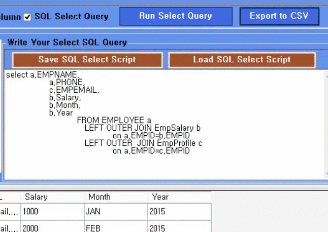 Easy SQL Server Tool Using C#
