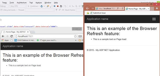 Browser Refresh in Visual Studio