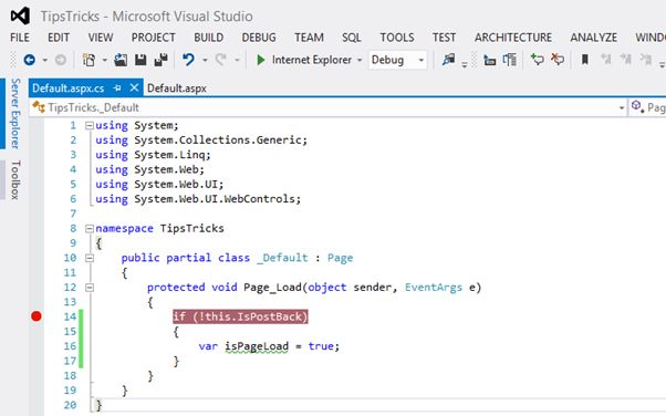 Conditional Breakpoints In C#
