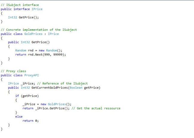 Proxy Design Pattern Using C#