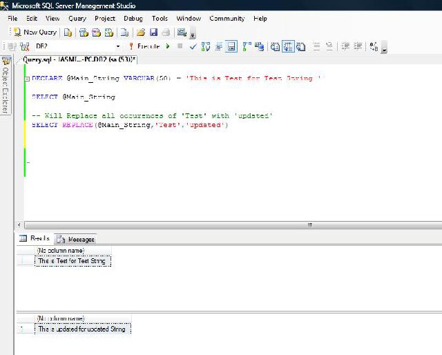 Replace In SQL Server