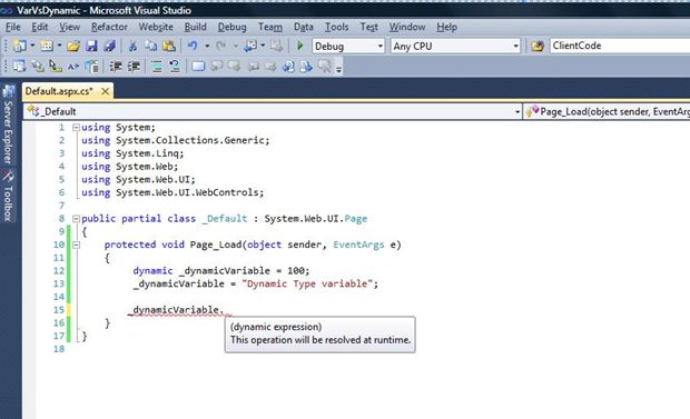 Var Vs Dynamic Keywords In C#