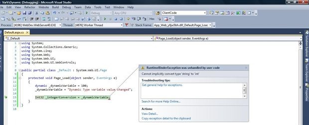 Var Vs Dynamic Keywords In C#