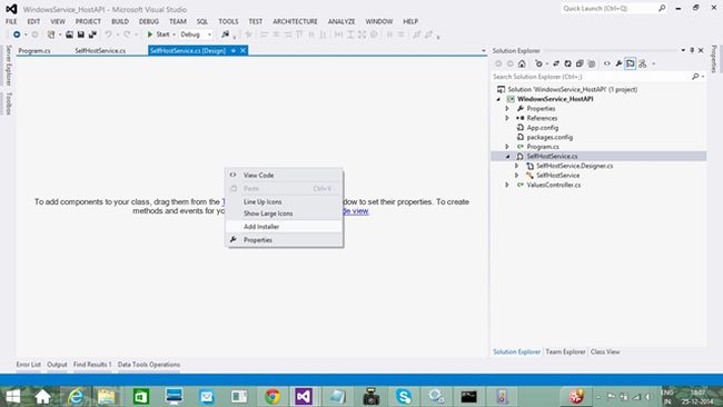 Web API Self-Hosting Using Windows Service: Part 1