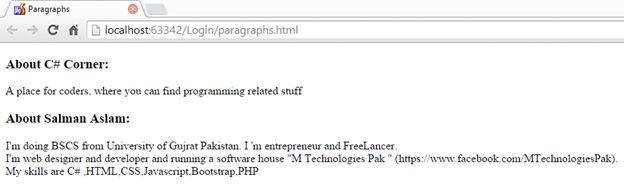 Headings and Paragraphs in HTML