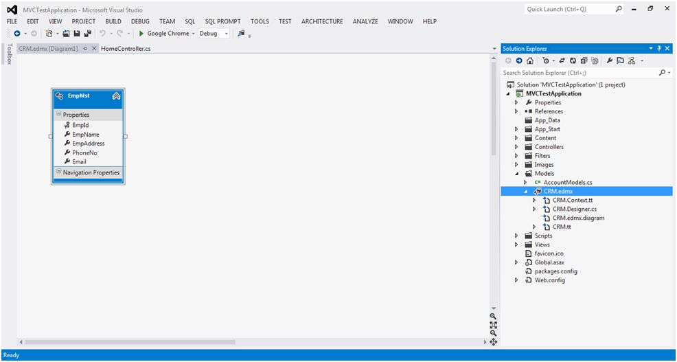 Crud Operation In Entity Framework With Mvc Part 1