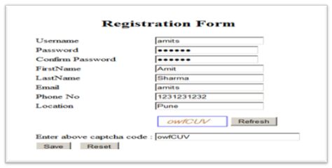 Registration Form With Captcha Image in C#