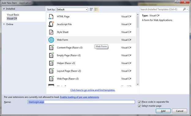 ASP.Net Role Based Login Form Using SQL Procedure