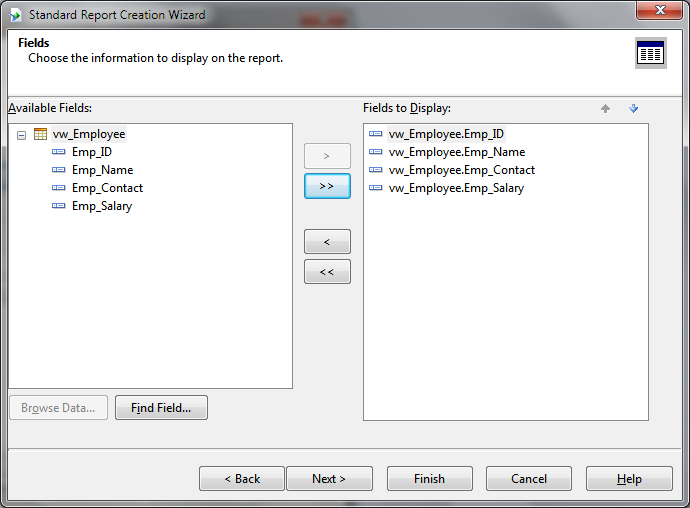 Create Crystal Report Step By Step Using Sql Database View