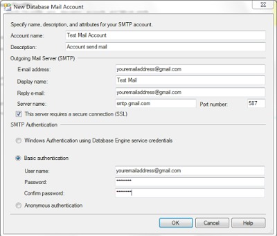 Configure SQL Server Database Mail for Sending Emails