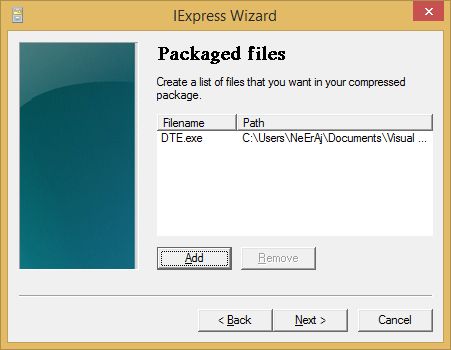 IExpress in Windows