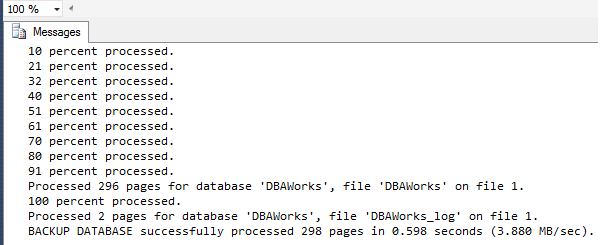 Sql Server Database Backup With Multiple Methods Using Transact Sql