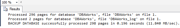 Sql Server Database Backup With Multiple Methods Using Transact Sql 3055