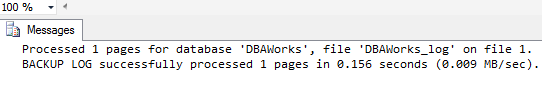 Sql Server Database Transaction Log Backup Using Transact Sql