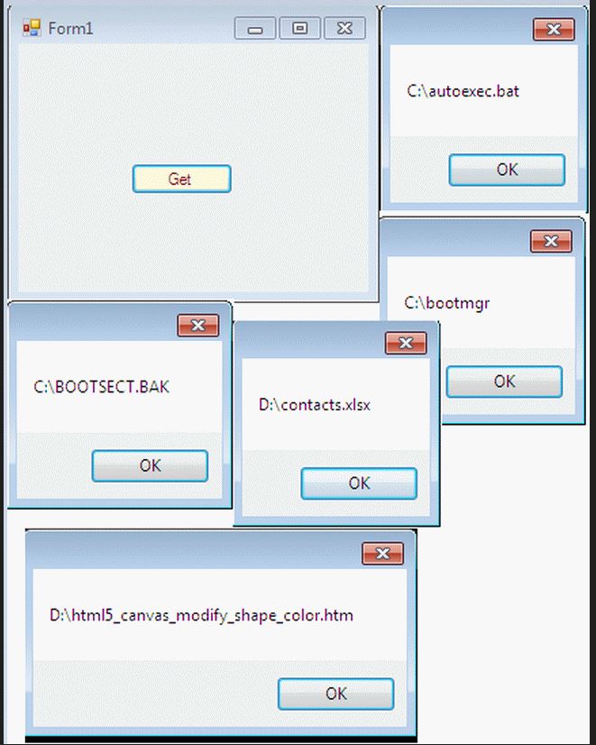 Search Specified Type Of File In C#