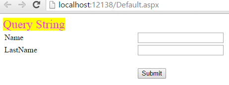 How To Use Query Strings In ASP.NET