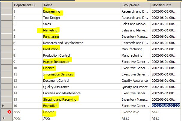 Wild Card Operators In Sql