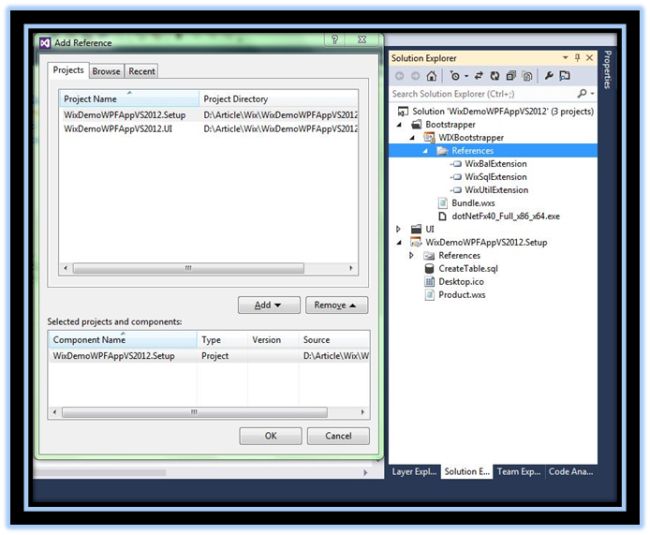 Installing Prerequisites Using Wix Bootstrapper Project And Other Features Of Wix