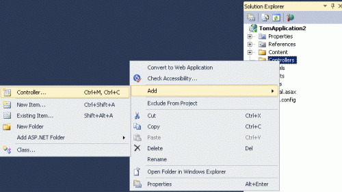 Adding views in ASP.NET MVC Application