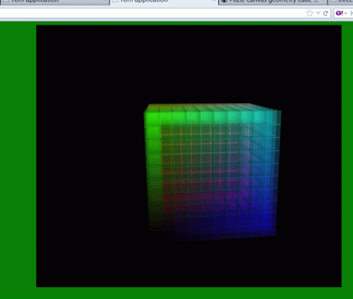 Create A 3d Cube On Canvas Using Html5 1100