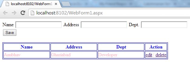 Apply CRUD Operations in Dynamic Grid Using AngularJS
