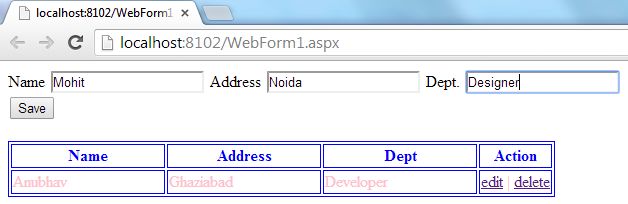 Apply CRUD Operations in Dynamic Grid Using AngularJS